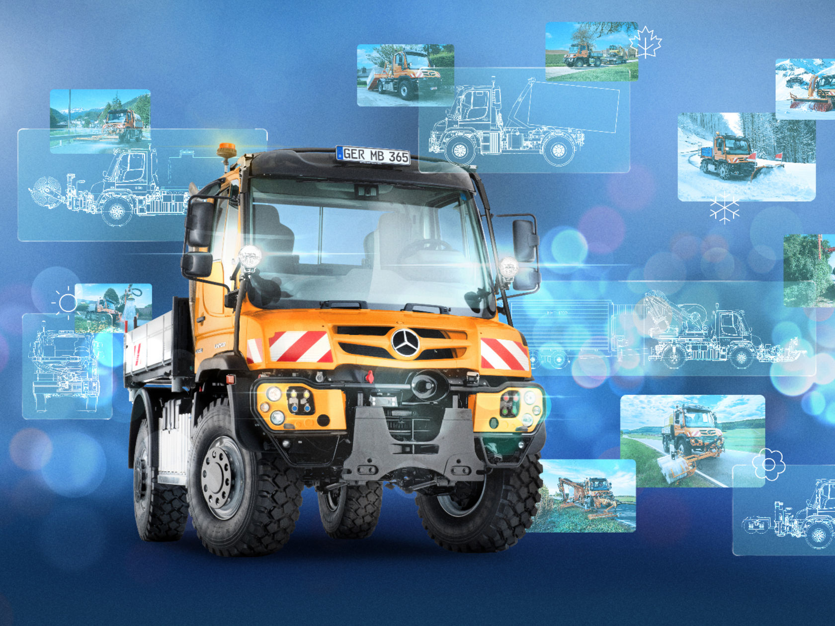 Nosič náradia Unimog | Mercedes-Benz Trucks