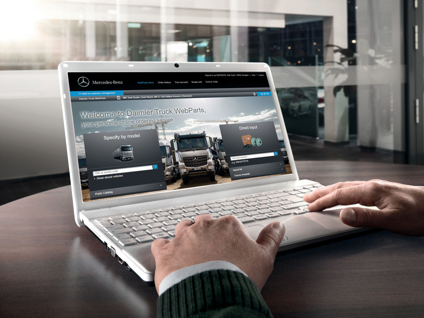 Webparts Mercedes Login